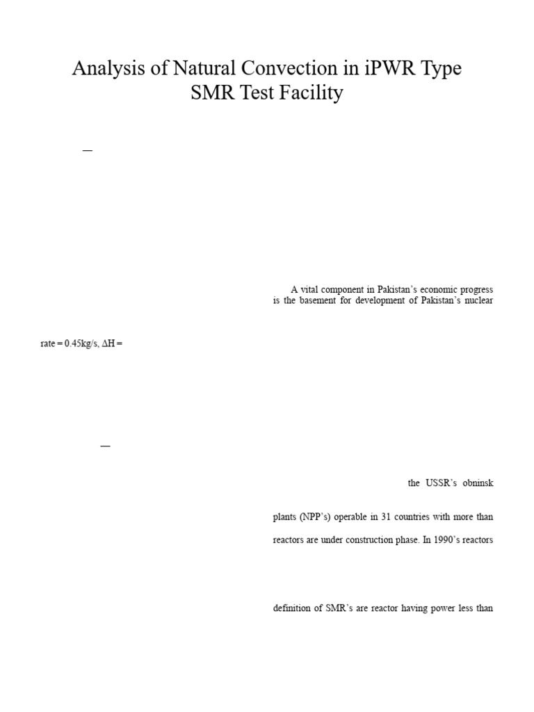 Research Paper (Abdulwahab) | PDF | Convection | Nuclear Reactor