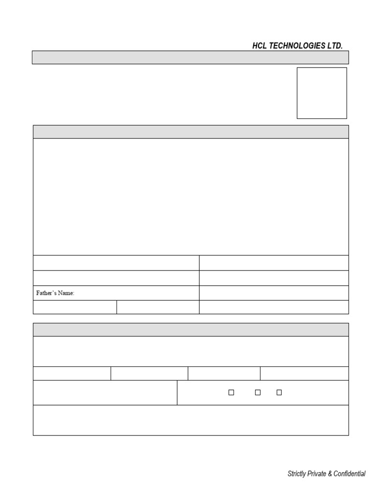 HCL Application Form Submission Guide | PDF | Identity Document ...