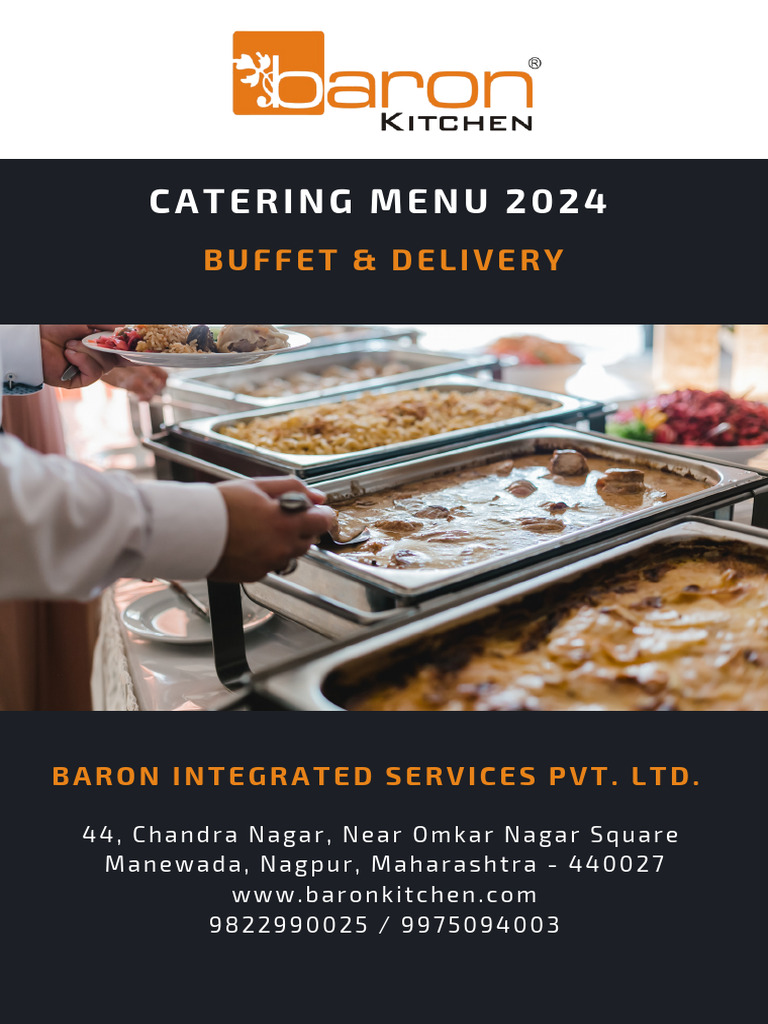 Baron Catering Menu 2024 | PDF | Salad | Curry