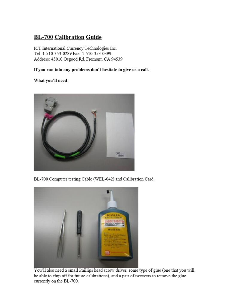 BL-700 Calibration Guide | PDF | Software | System Software