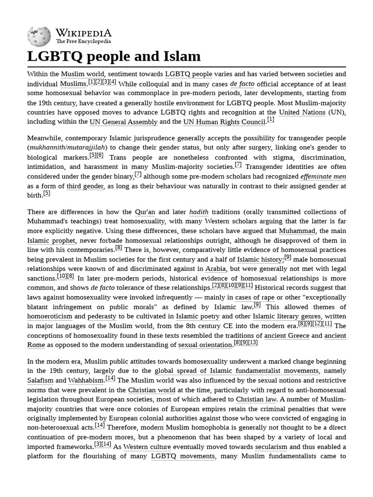 LGBTQ People and Islam | PDF