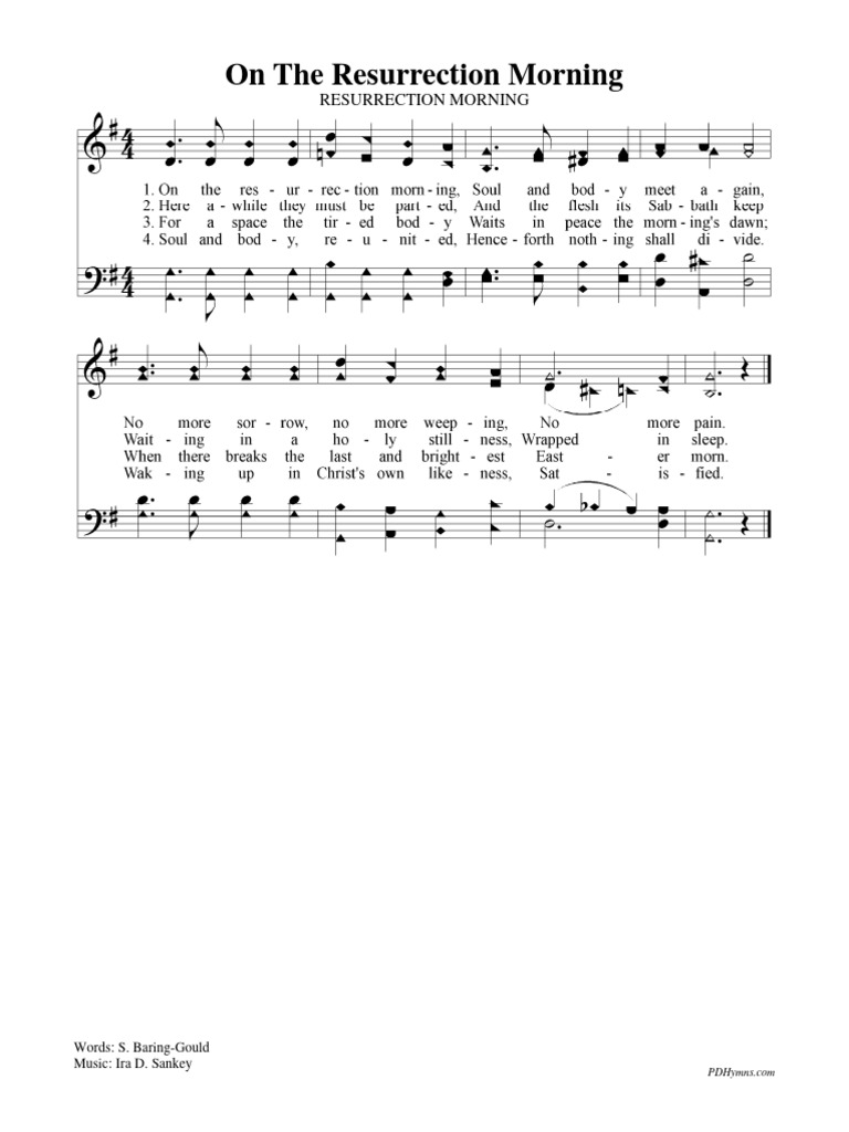 On The Resurrection Morning_arr1 | PDF
