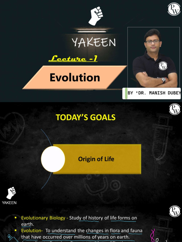 @PW - Yakeen - Batch Evolution Lec 01 Notes | PDF