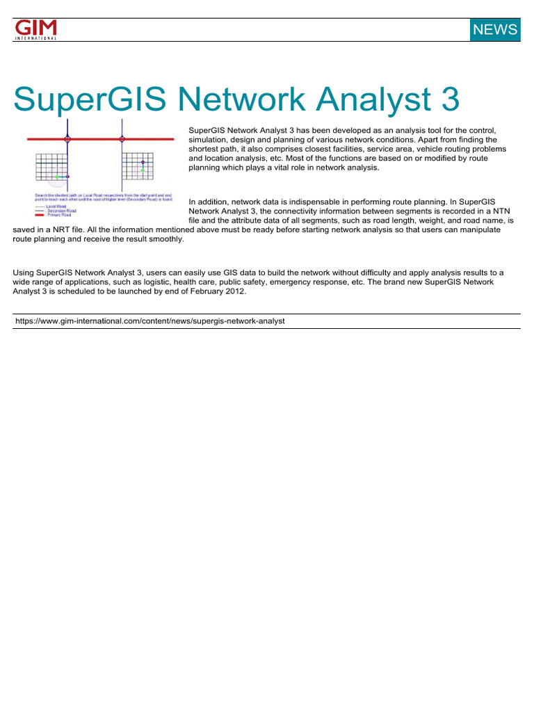Supergis Network Analyst | PDF