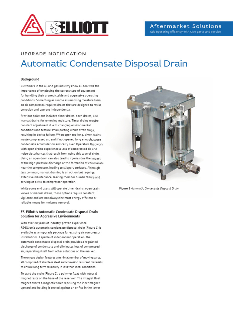 Automatic Condensate Disposal Solutions | PDF | Valve | Gases