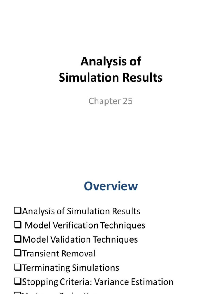 Analysis of Simulation Results | PDF