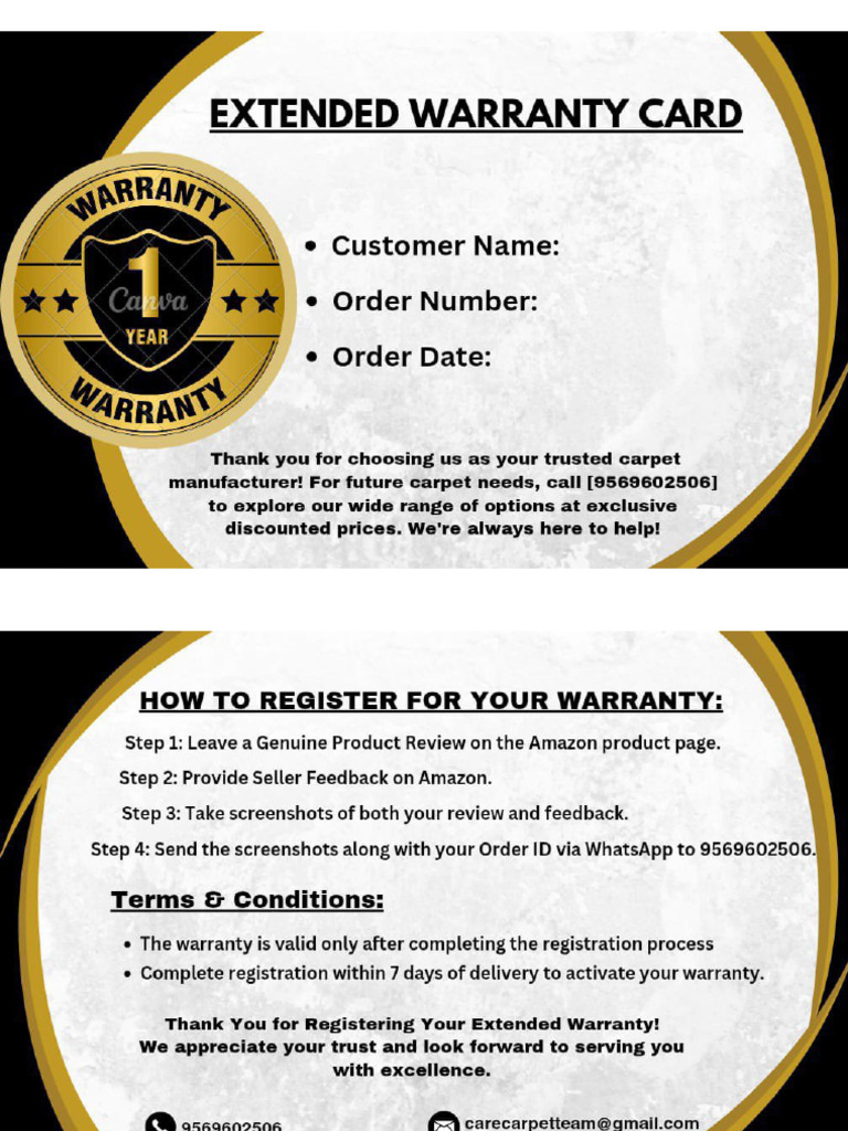 Warranty Card 2 | PDF