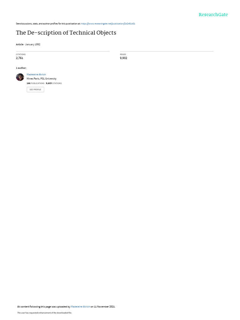 Technical Objects 001 | PDF