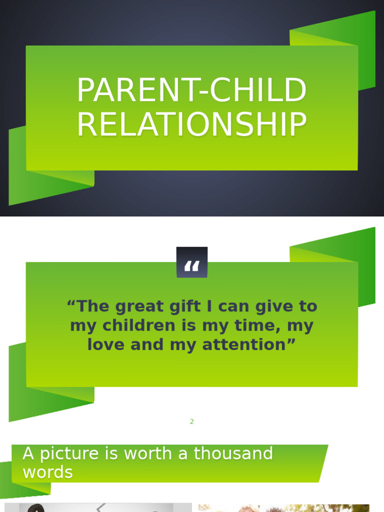 Parent Child Relationship | PDF | Attachment Theory | Parenting