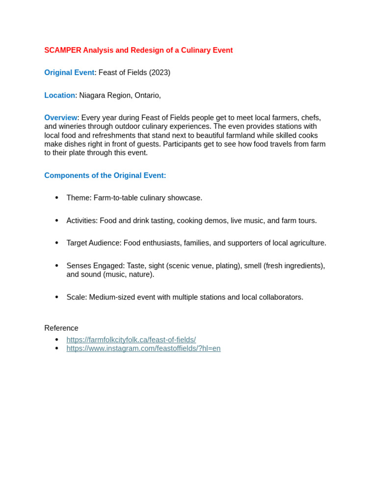 Event Planning Assignment One | PDF