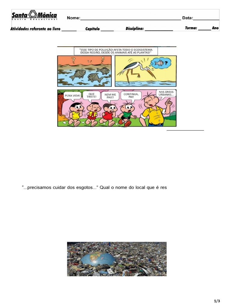 Ci Ncias Cap¡tulo 5 4 Ano | PDF | Desperdício | Águas residuais