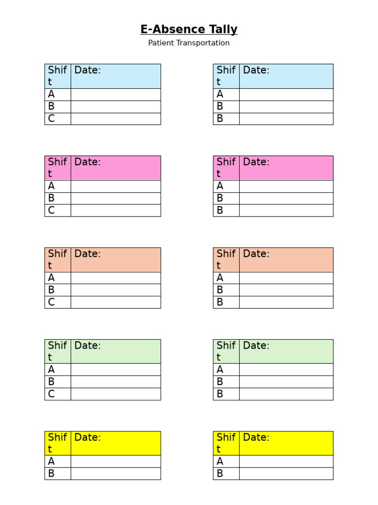 Tally Chart | PDF
