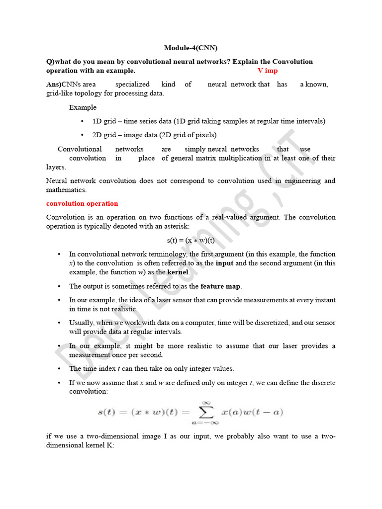 dl_mod4 | PDF | Convolution | Applied Mathematics