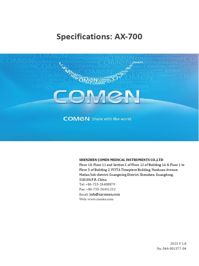 AX-700 Anesthesia Machine Overview | PDF | Power Supply | Breathing