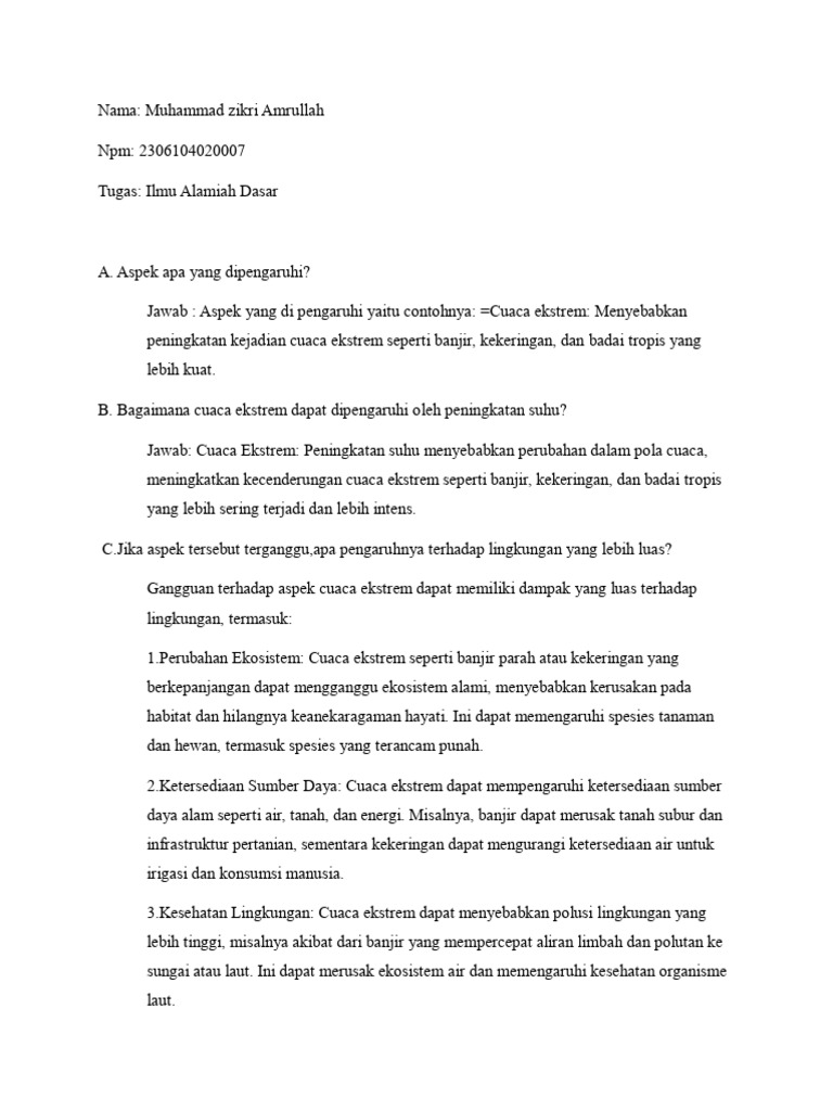 Tugas IAD Muhammad Zikri Amrullah 2306104020007 | PDF