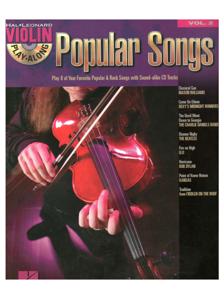 Violin Play-Along Vol 2 - Popular Songs HL | PDF