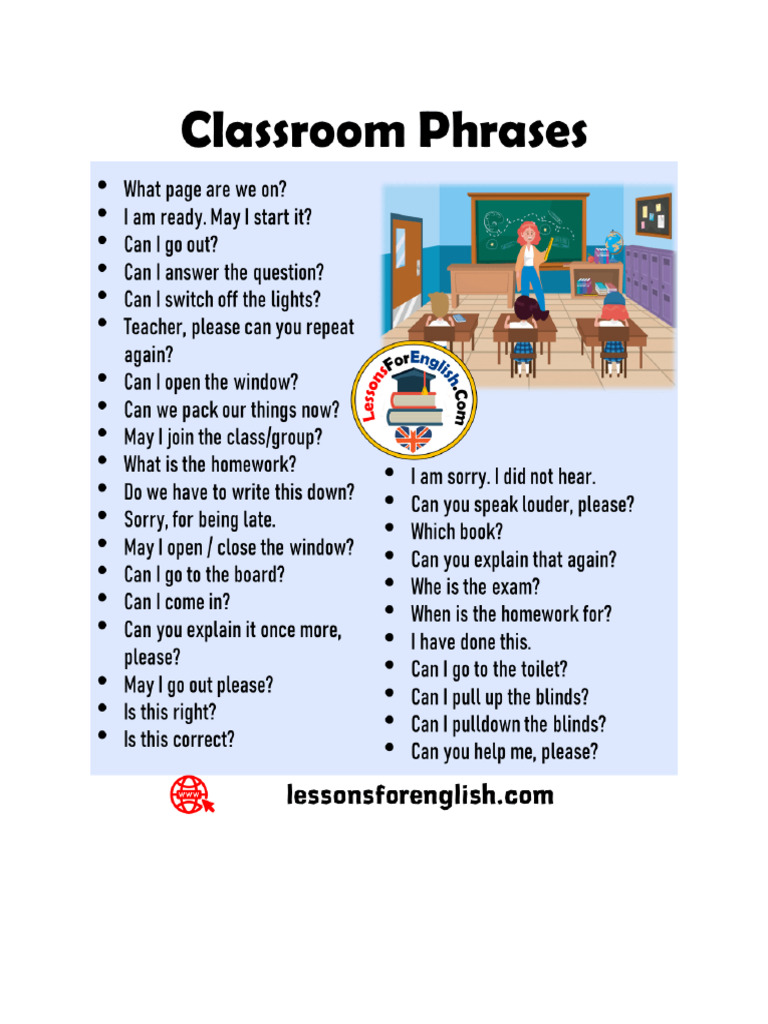 Classroom Language | PDF