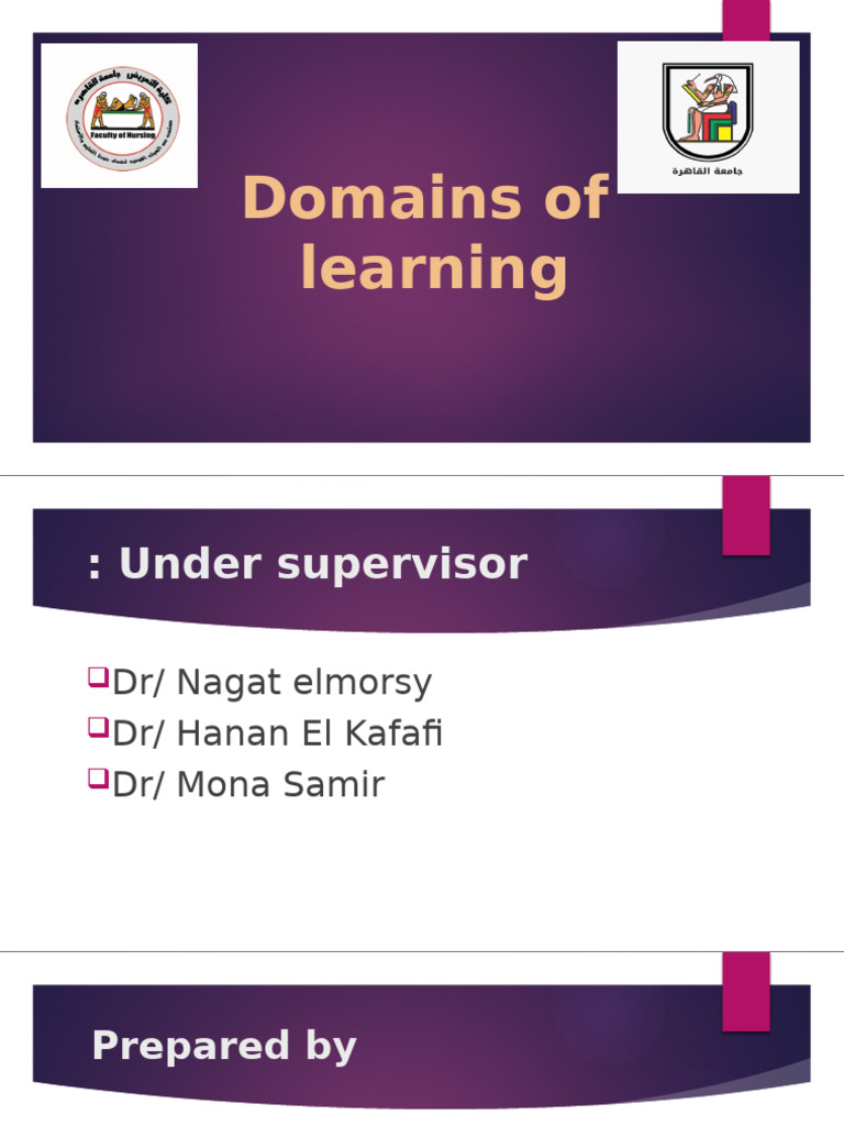 Learning Domains for Educators | PDF | Learning | Attitude (Psychology)