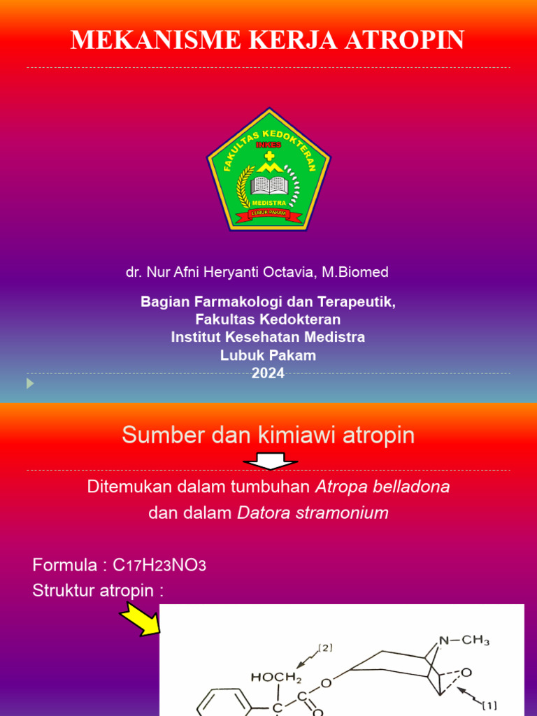 Struktur dan Mekanisme Atropin | PDF