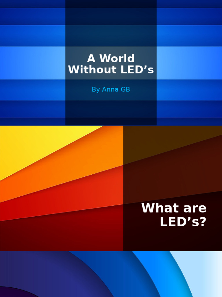 A World Without LED's | PDF