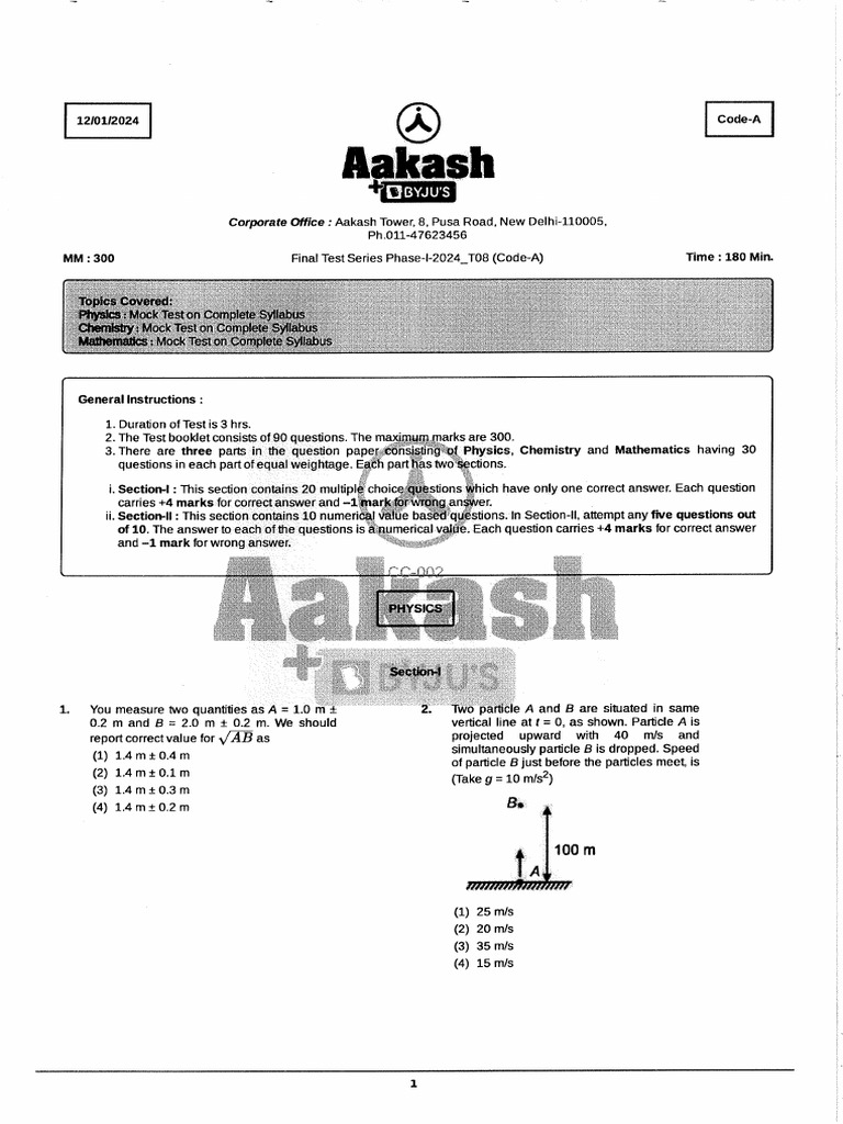 FTS-8 With Solution | PDF