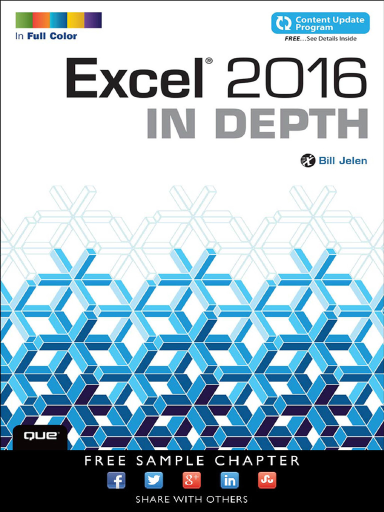 Excel in Depth '16 | PDF | Microsoft Excel | Computing