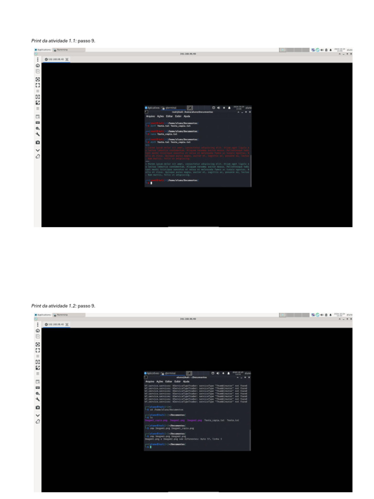 Prints Da Atividade Módulo 1 - Aulas 1 e 2 | PDF