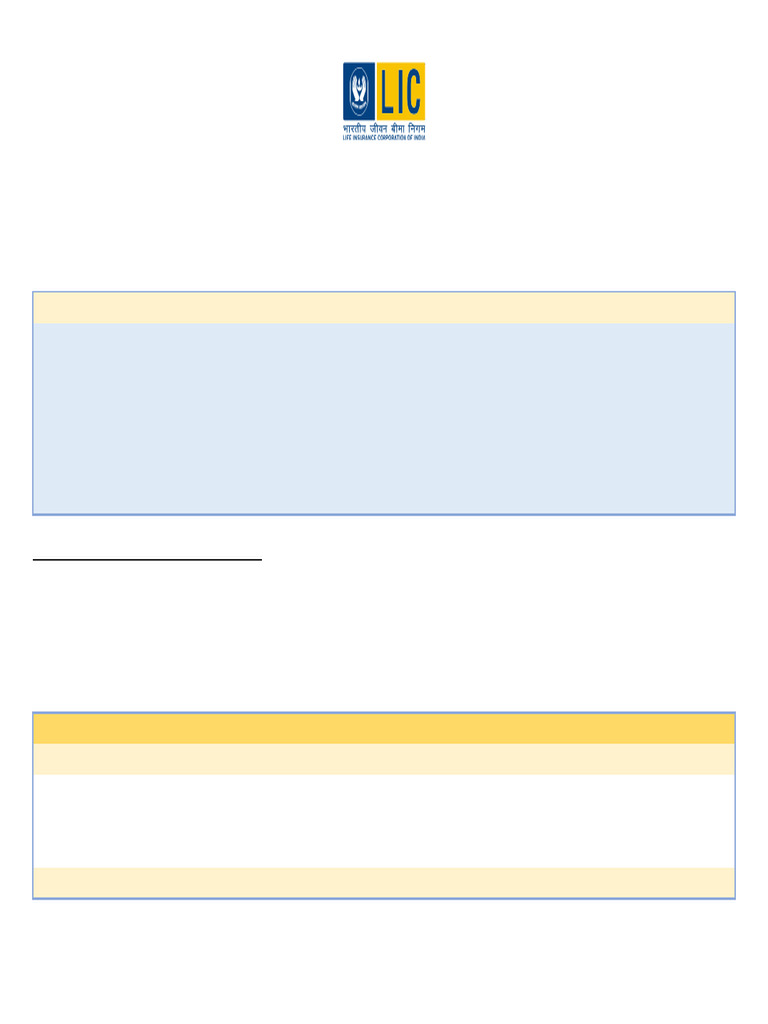 Benefit Illustration LIC's Jeevan Labh | PDF | Insurance | Financial ...