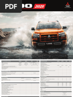 Mitsubishi MX Ficha Tecnica Mirage G4 MY25 | PDF | Coche | Vehículos con tracción trasera