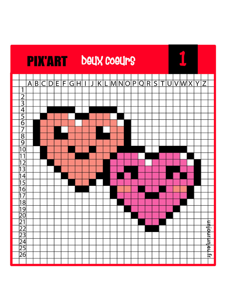 Pixel Art pour la Saint-Valentin | PDF