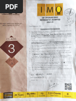 Imo Sample Paper Class-3 2025-26 | PDF | Geometry | Mathematics