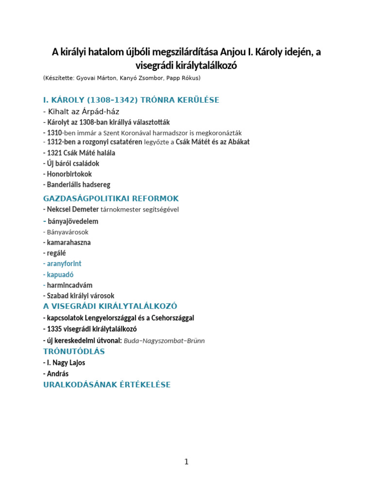 Anjou I. Károly | PDF