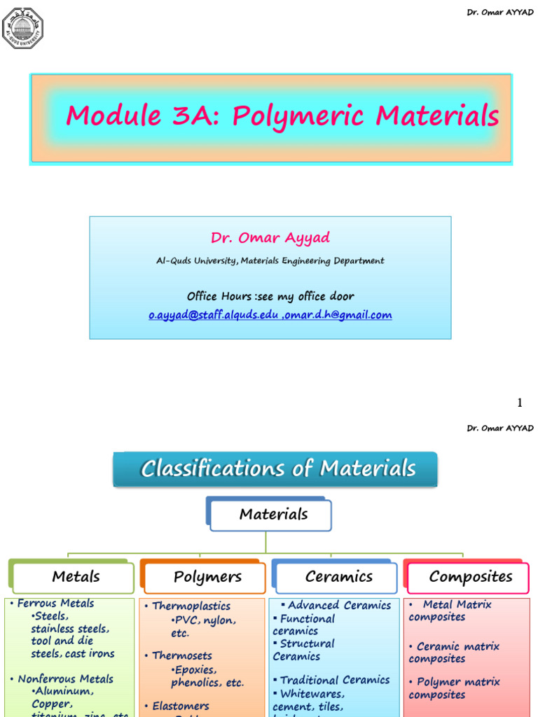 tKauwP-Module 3A - Polymeric Materials | PDF | Polymers | Deformation ...