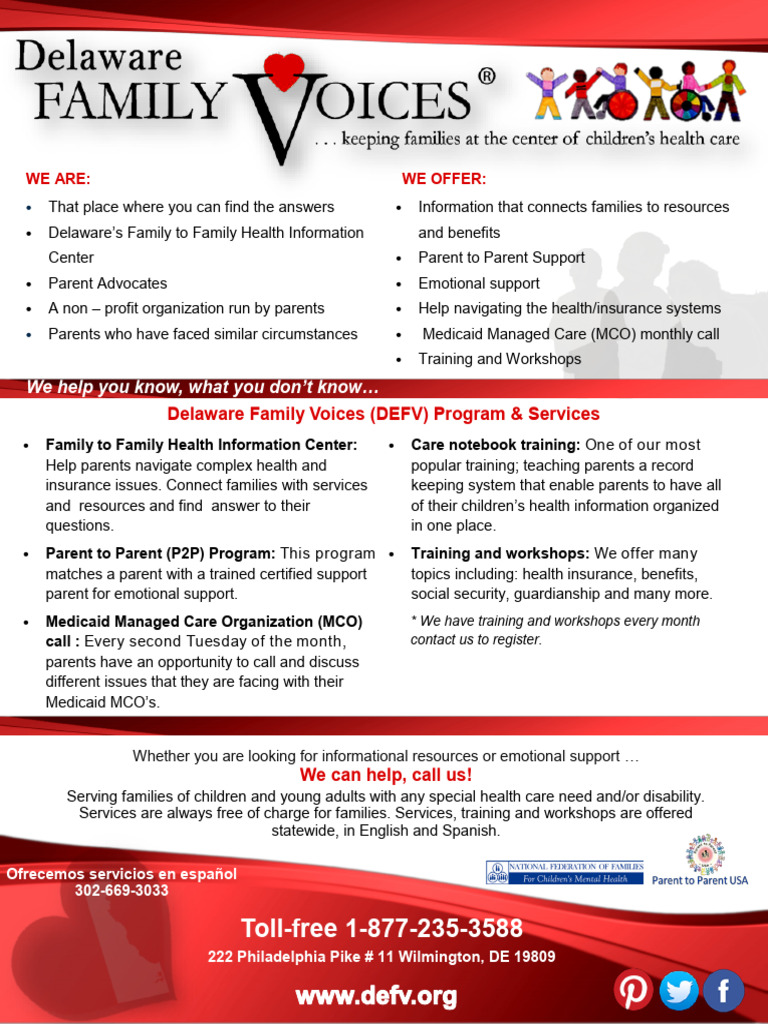 DFV Flyer Eng and Span | PDF | Politica social | Programas sociales