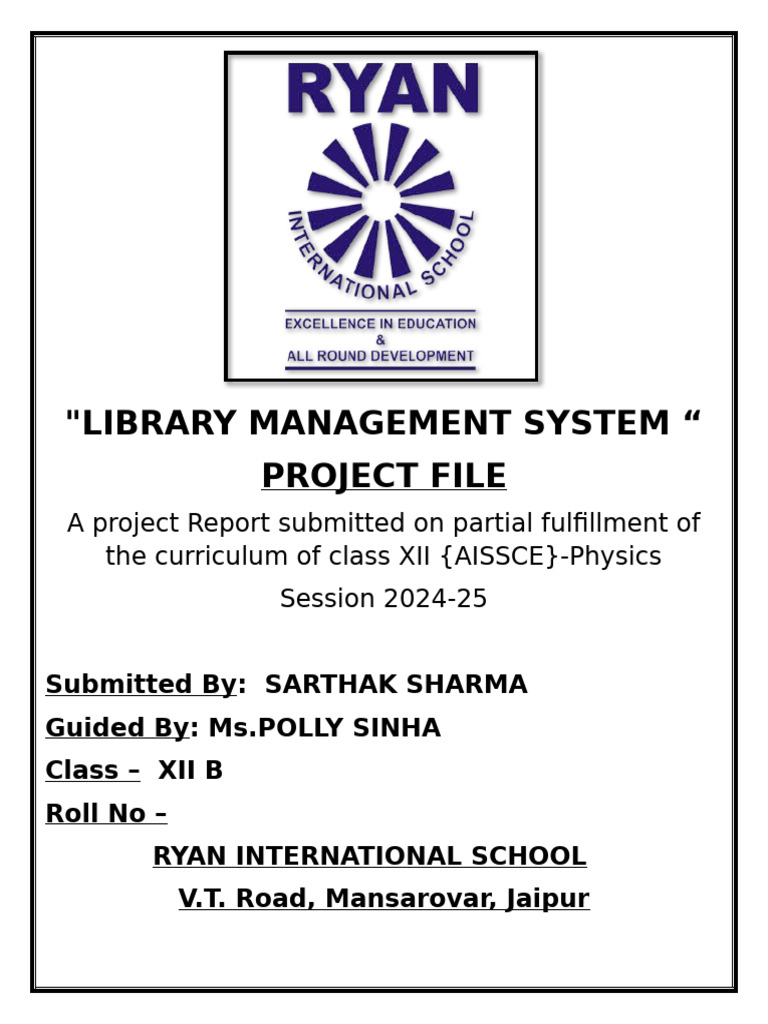 Library Management System | PDF | My Sql | Databases