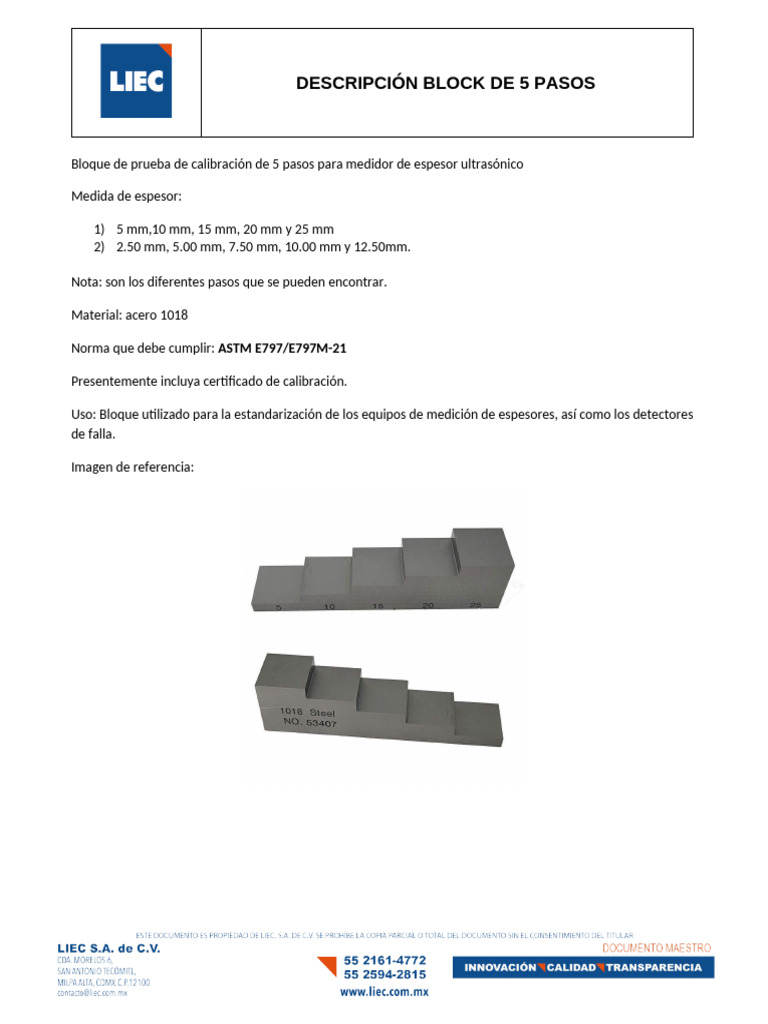 Descripcion de Block de 5 Pasos | PDF
