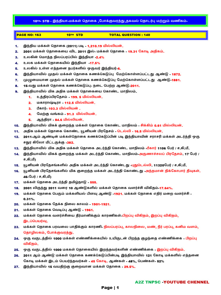 Page - 1: A2Z TNPSC | PDF
