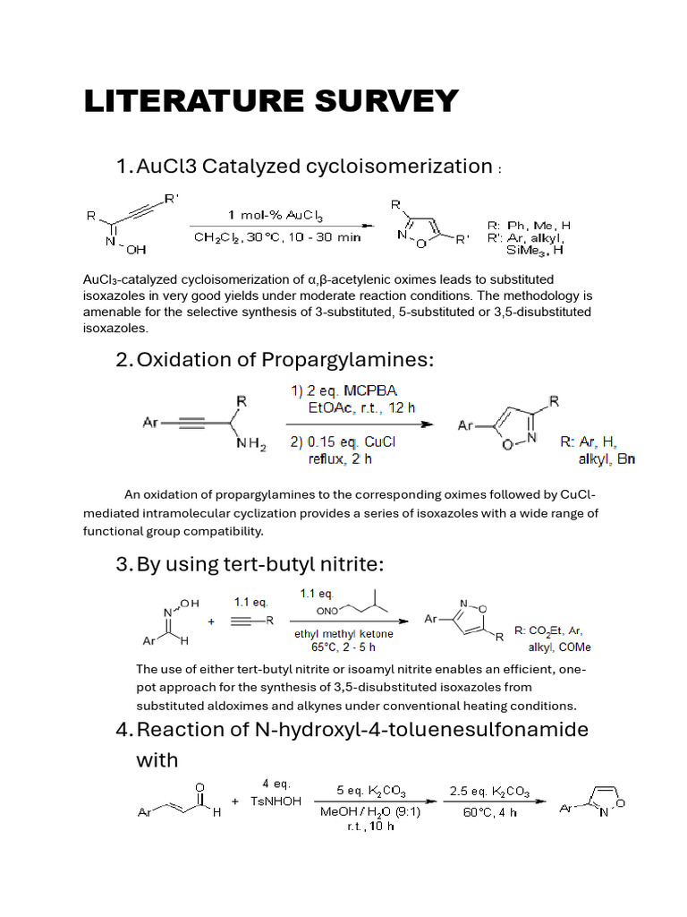 LITERATURE SURVEY (1) | PDF | Chemical Reactions | Chemical Substances
