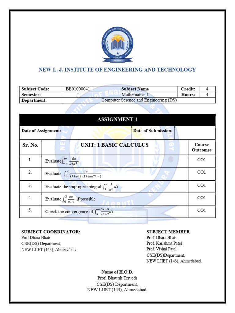 Cse (DS) Assignment - Maths-1, Egd, Be, Pps | PDF | P–N Junction | Computer Programming