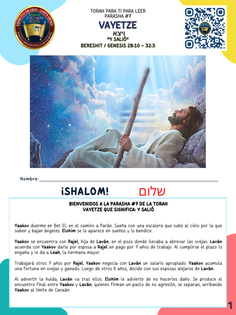 PARASHA 7 VAYETZE LEER 5785 | PDF