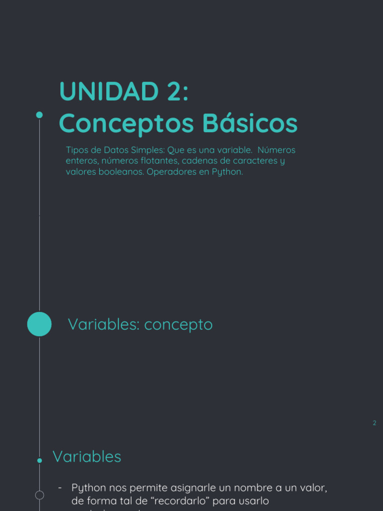 Clase 02 - Conceptos Basicos .pptx-1 | PDF | Tipo de datos | Variable ...