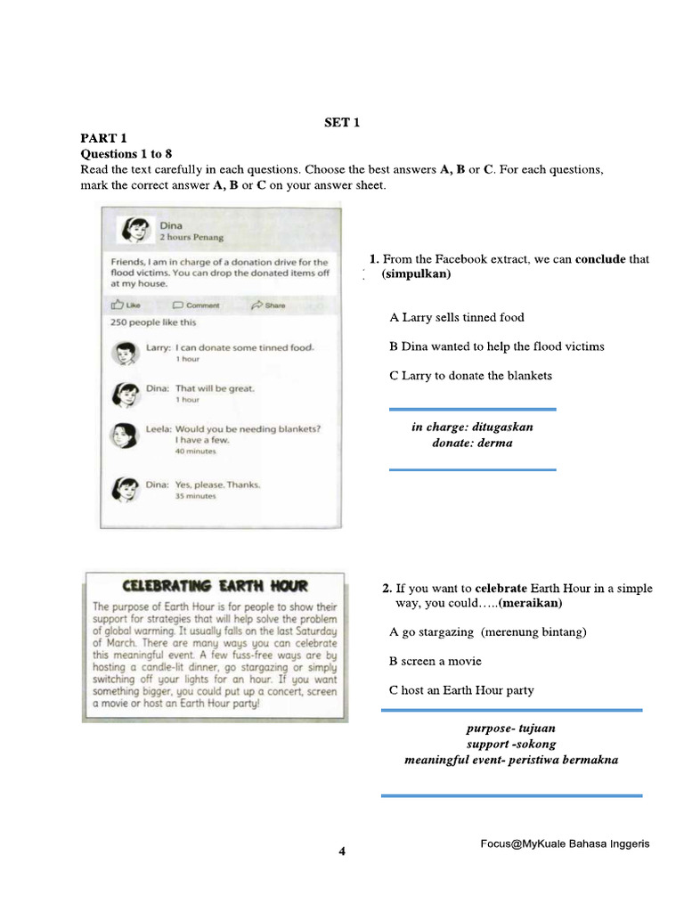 MODUL SPM SET 1 | PDF