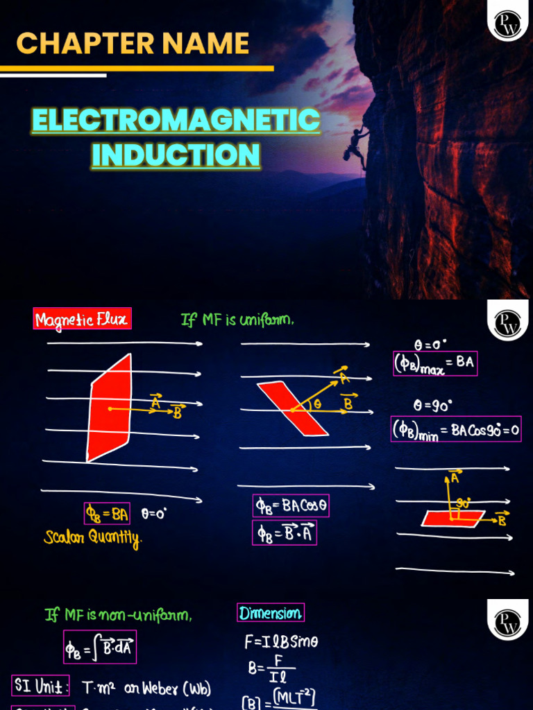 Electromagnetic Induction 01 - Class Notes - Parishram 2025-Merged | PDF