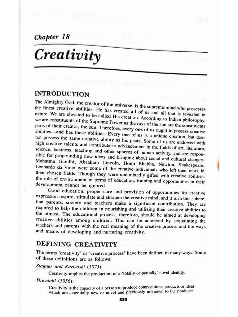 Creativity | PDF