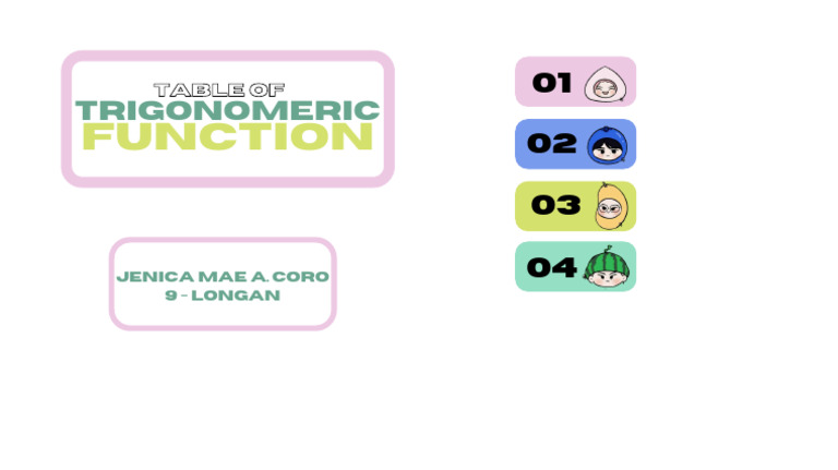 Trigo Function | PDF
