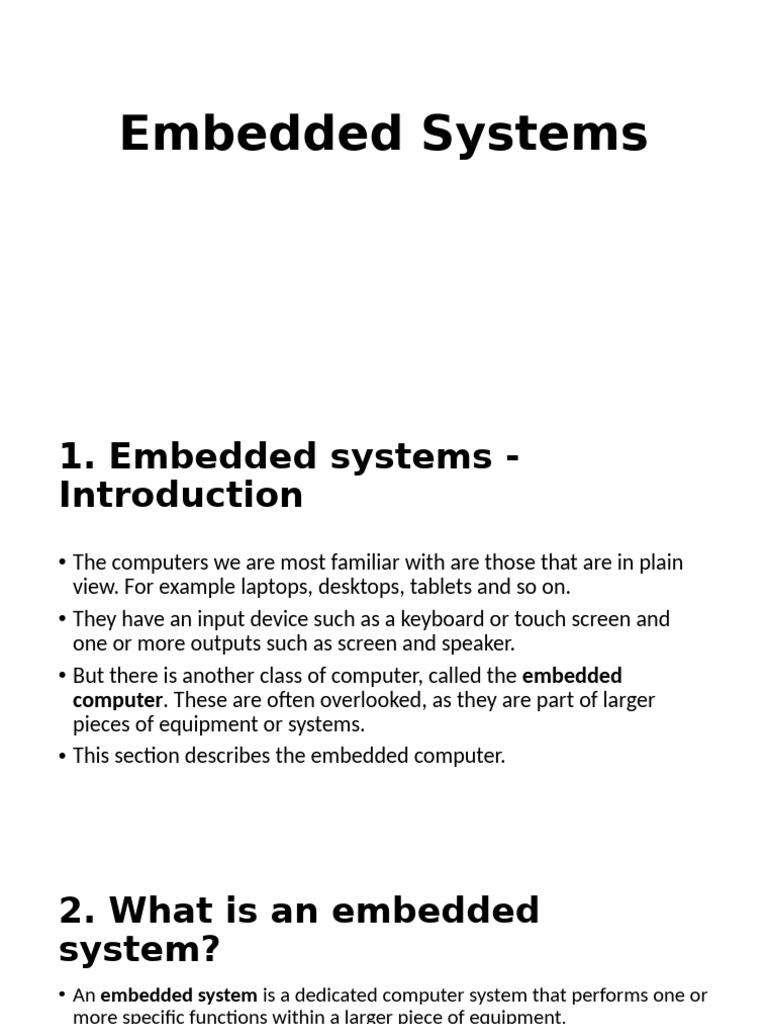 Embedded Systems - NEW | PDF | Embedded System | Microcontroller