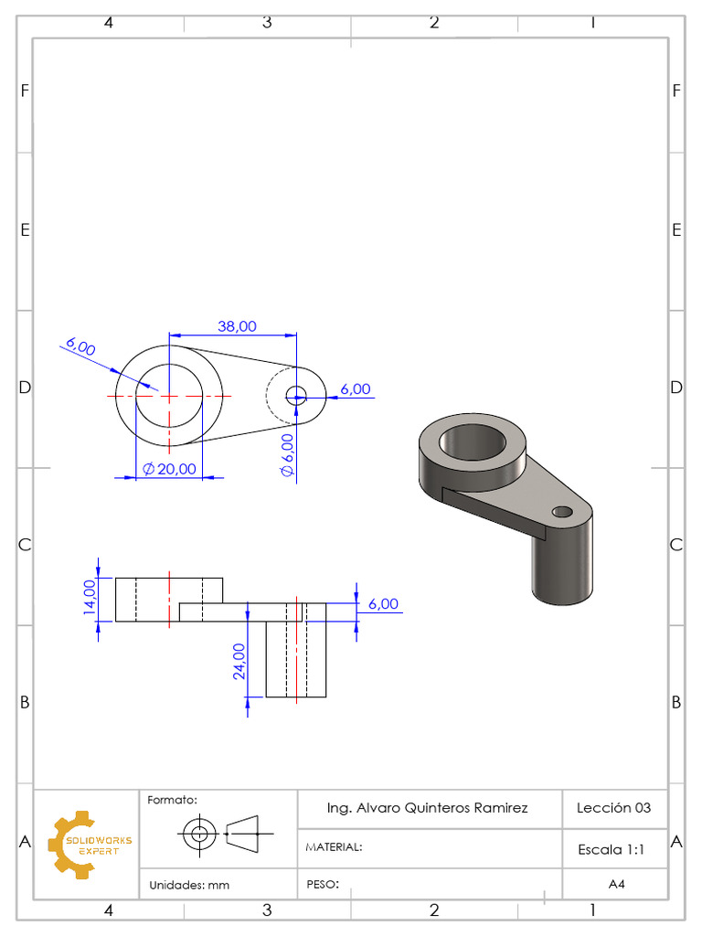 Ejercicio 3 - SolidWorks | PDF