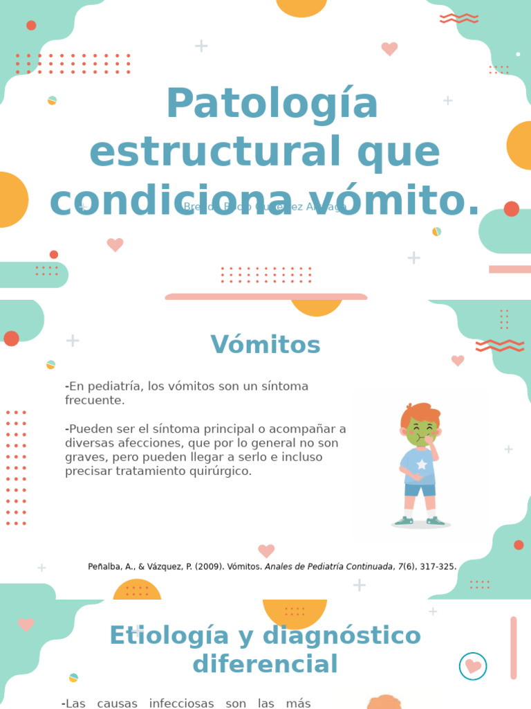 Patología Estructural Que Condiciona Vómito. | PDF | Estómago | Vómitos