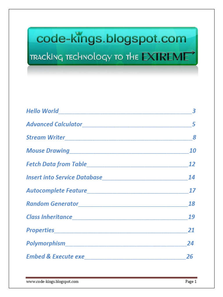 C# (C Sharp) Programs Version 2.00 | PDF | Method (Computer Programming ...