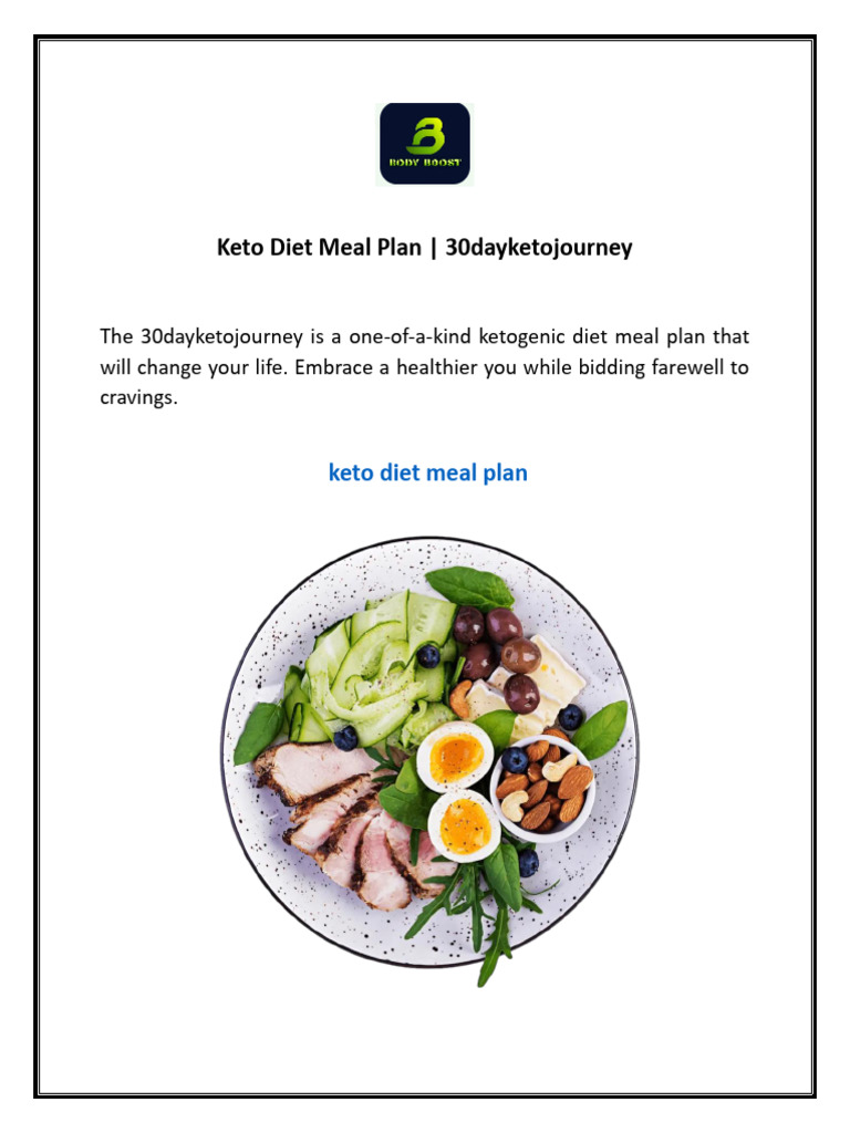 Keto Diet Meal Plan 30dayketojourney | PDF